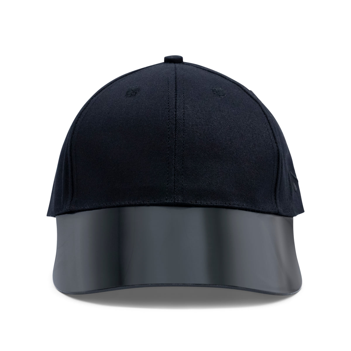 Customizable Black Structured Hat Transparent Brim – visto visors