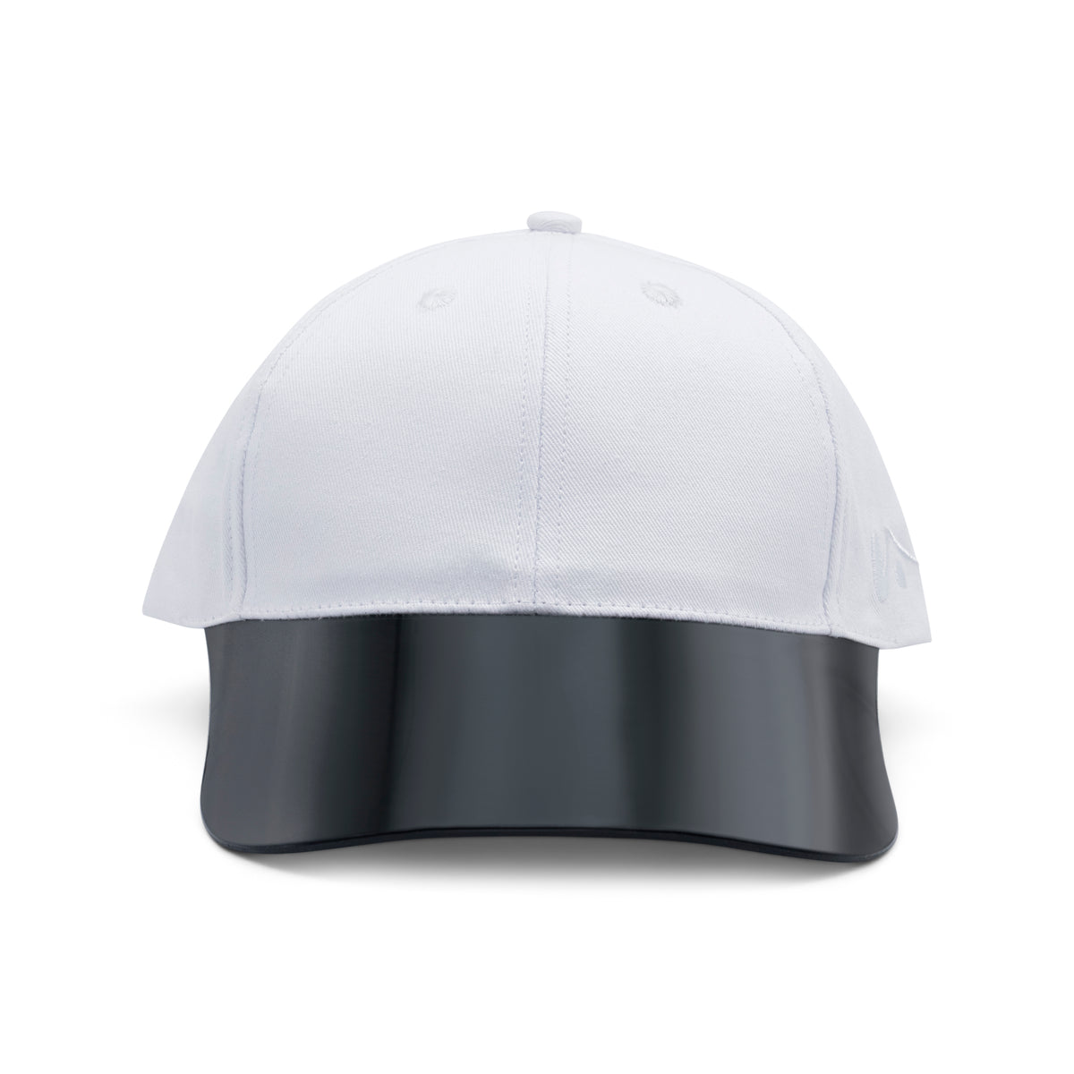 Customizable White Structured Hat Transparent Brim – visto visors