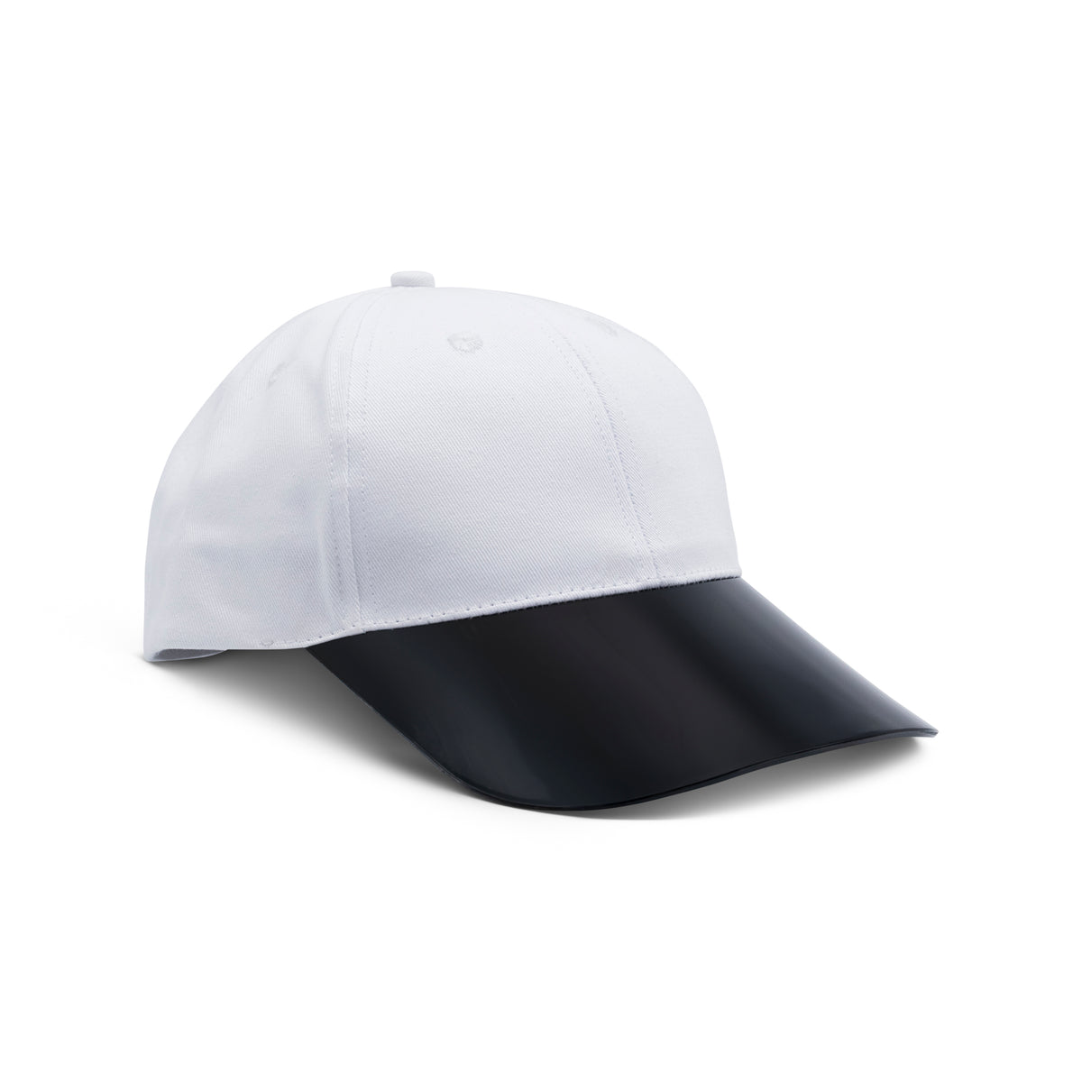 Customizable White Structured Hat Transparent Brim – visto visors