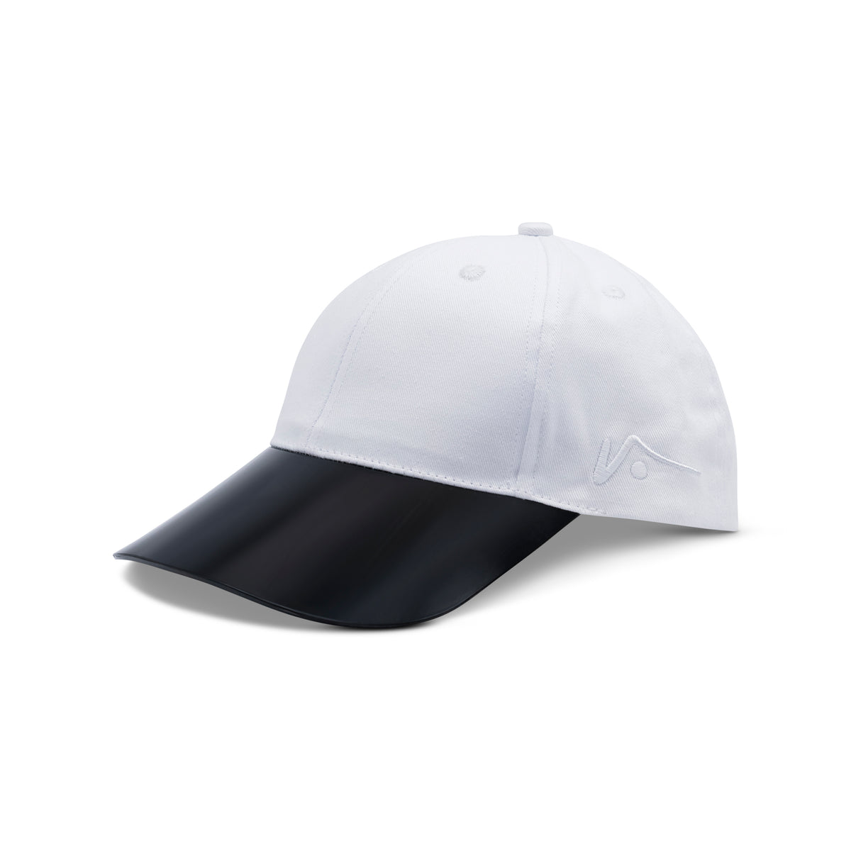 Customizable White Structured Hat Transparent Brim – visto visors