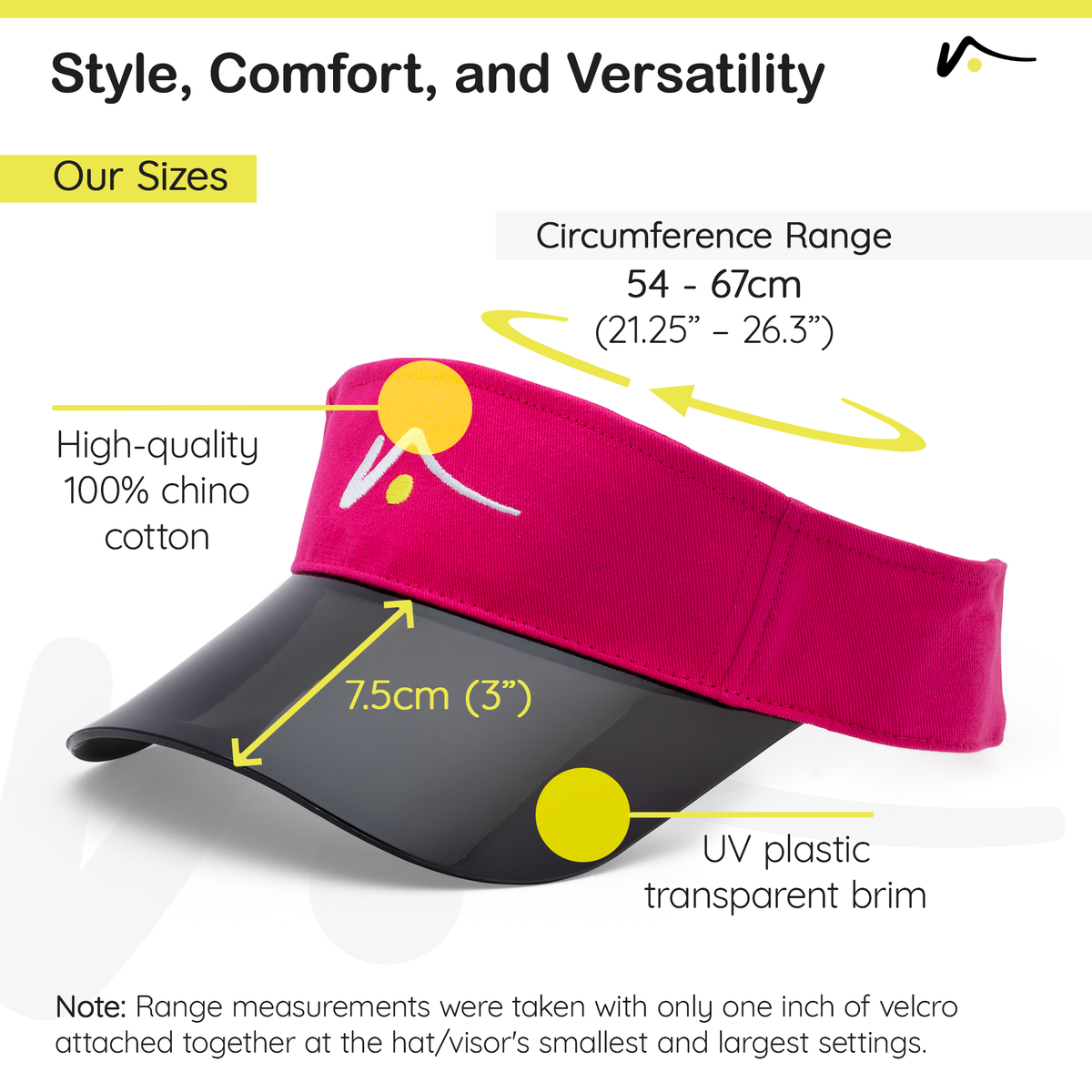 Pink Sports Visor Transparent Brim – visto visors
