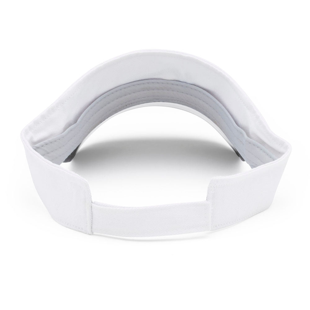 White Sports Visor with Transparent UV Brim by Visto Visors – visto visors