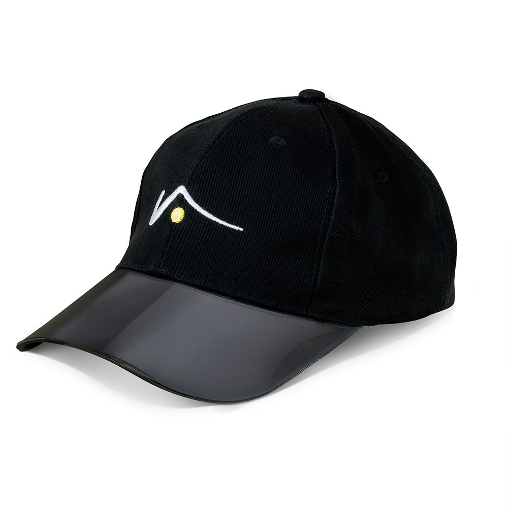 Black Structured Sports Cap Transparent Brim – visto visors